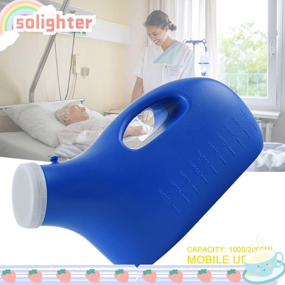 SOLIGHTER Mobile Urinal, Large Capacity Night Urinal Storage, Practical ...