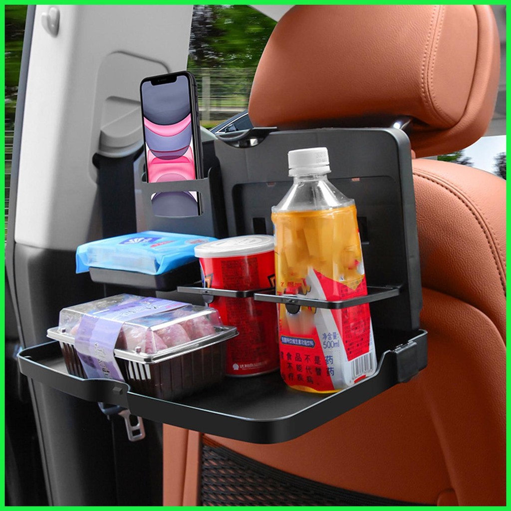 Backseat Food Tray Drink Tray Car Backseat Food Table Large Capacity ...