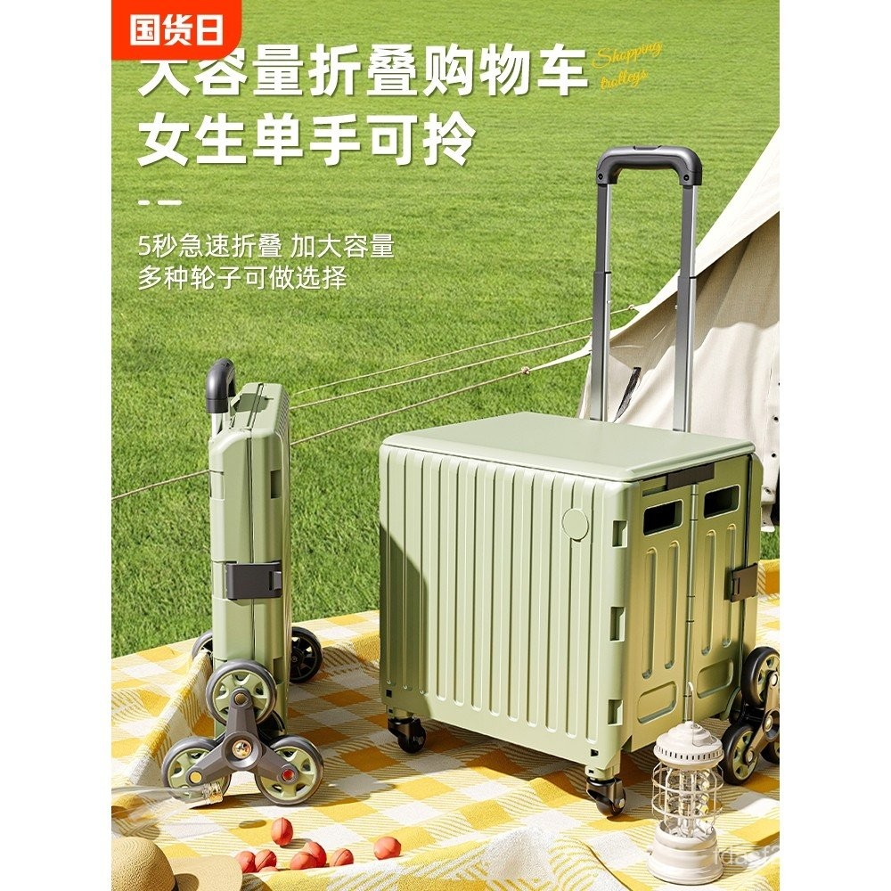 Foldable Shopping Cart for Grocery, Portable Home Use, Small Cart for ...
