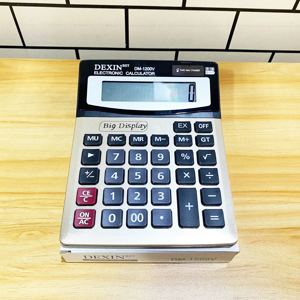 Mimi Electronic Calculator Two Way Power 12 Digit Big Display | Shopee ...