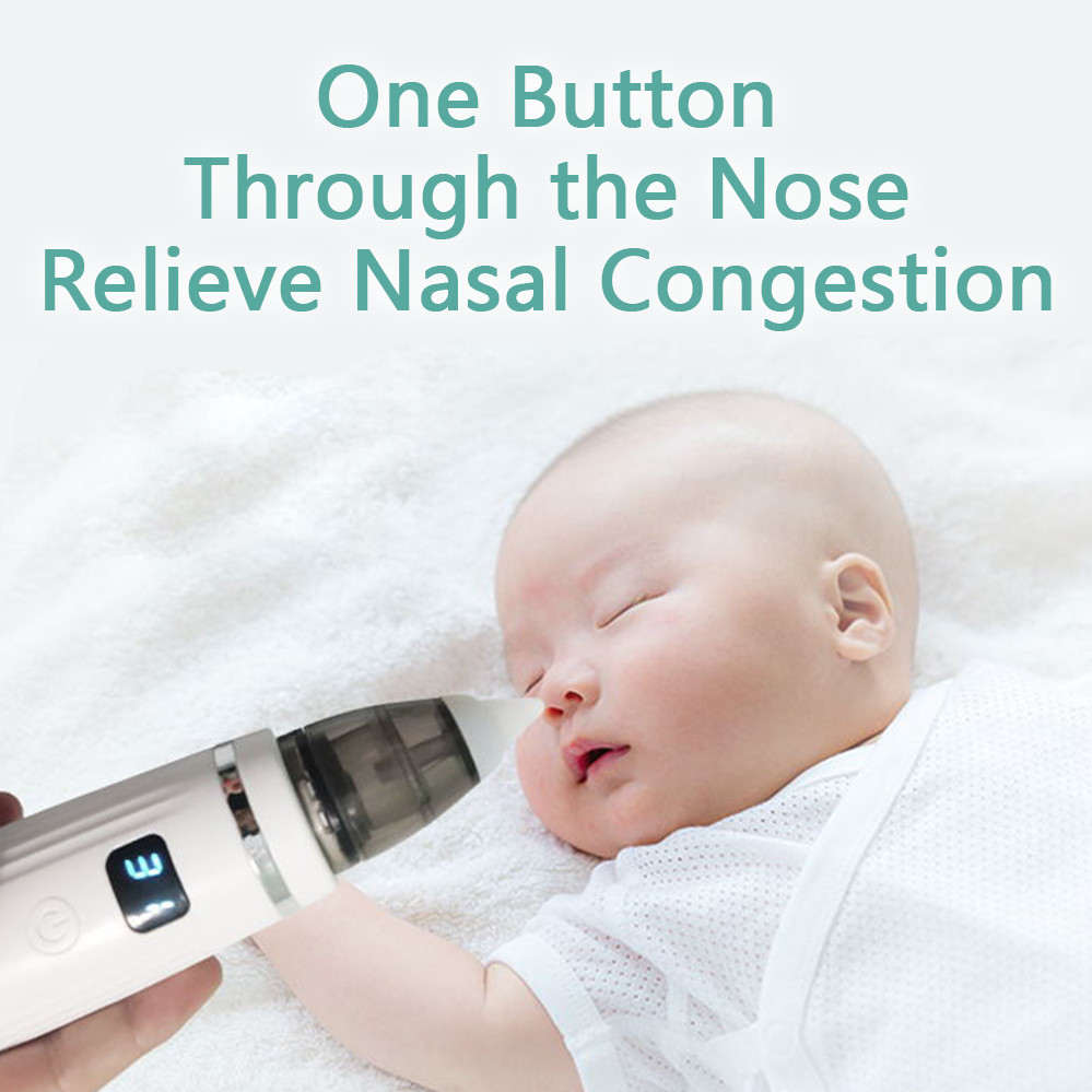 COD Baby Nasal Aspirator 5 Speed Electric Safe Mucus Suction Nose ...