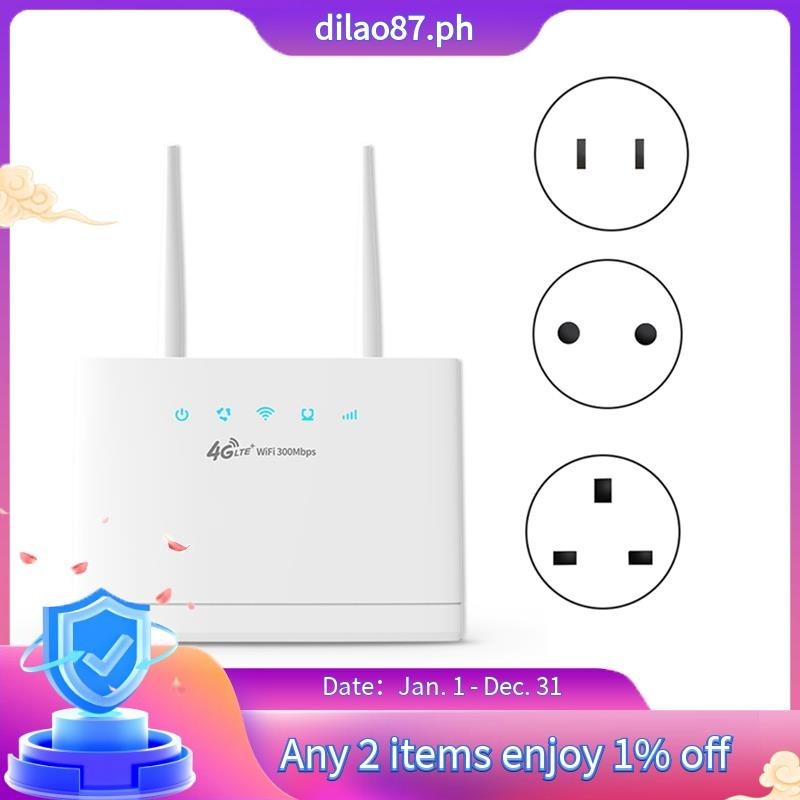 4G LTE Wifi Router SIM Card 300Mbps Wireless WiFi Router Home Hotspot ...