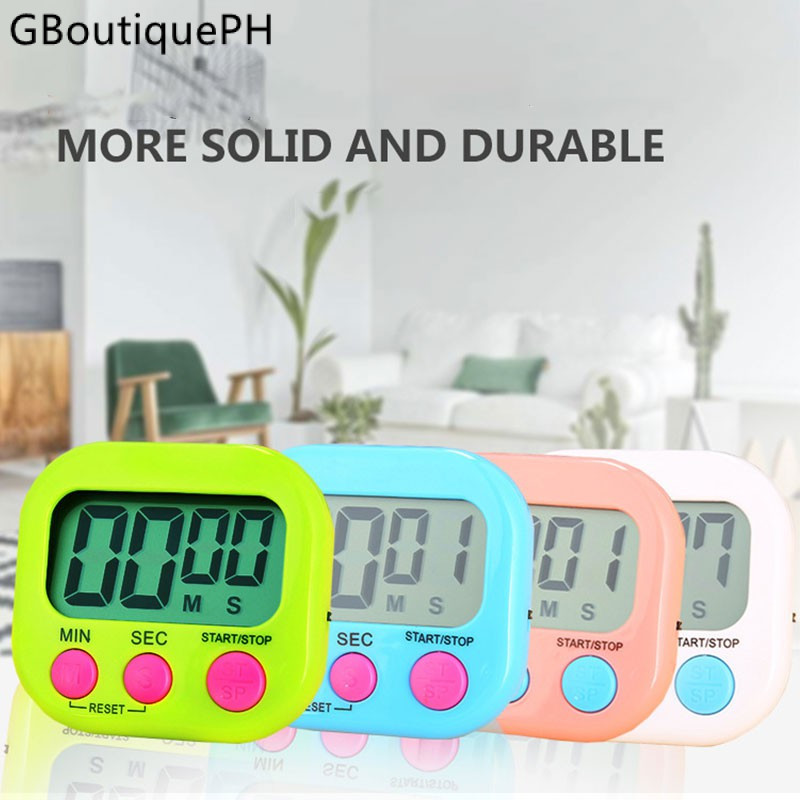 Large LCD Digital Kitchen Cooking Timer Count Down Up Clock Loud Alarm ...
