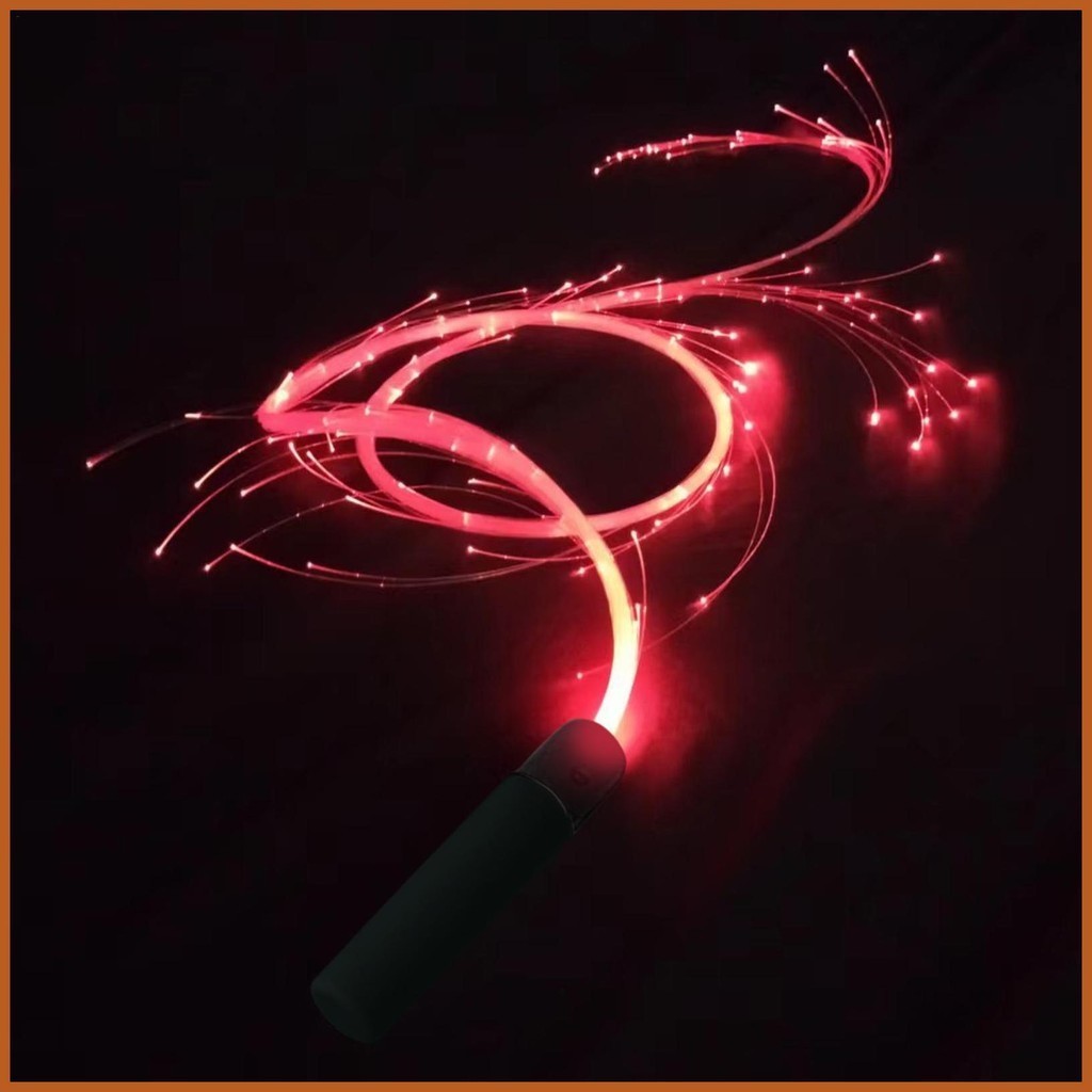 Fiber Optic Whip LED Light Up Swivel Dancing Fiber Optic Whips Reusable ...