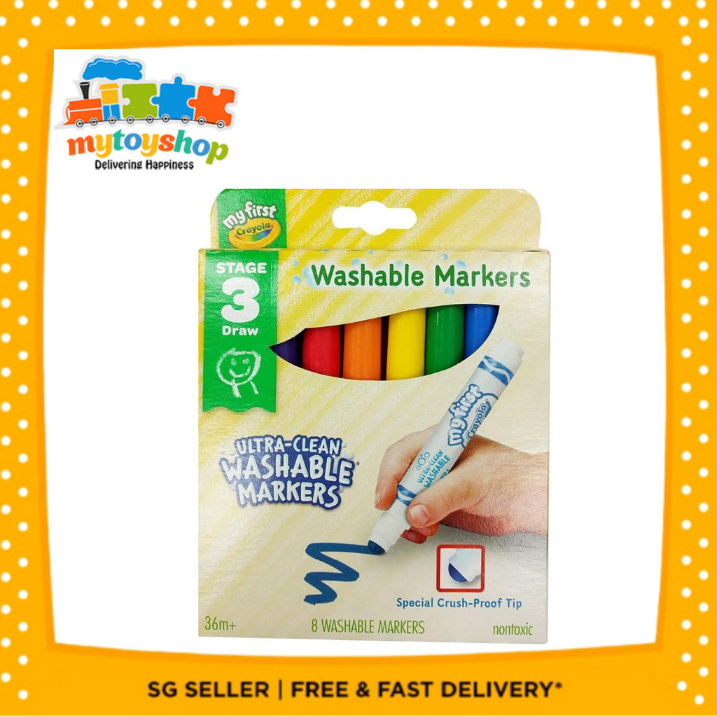 Crayola My First Ultra-Clean Washable Markers 8ct | Shopee Philippines