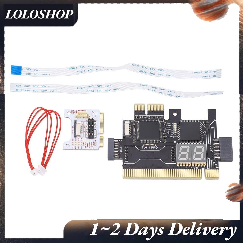 Loloshop1 Mainboard Debug Card Multipurpose Black Motherboard ...