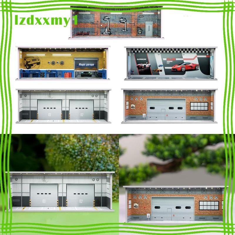 [ 1/64 Parking Lot Scene Display Case Mini Model Car Storage Box ...