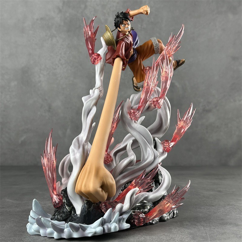 Anime One Piece Enies Lobby Luffy Gear Second Long Hand Luffy Figure ...