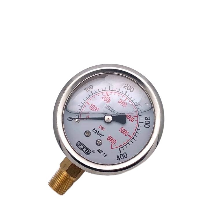 CODFTB vertical oil-filled shock-resistant barometer 0-400kg hydraulic ...
