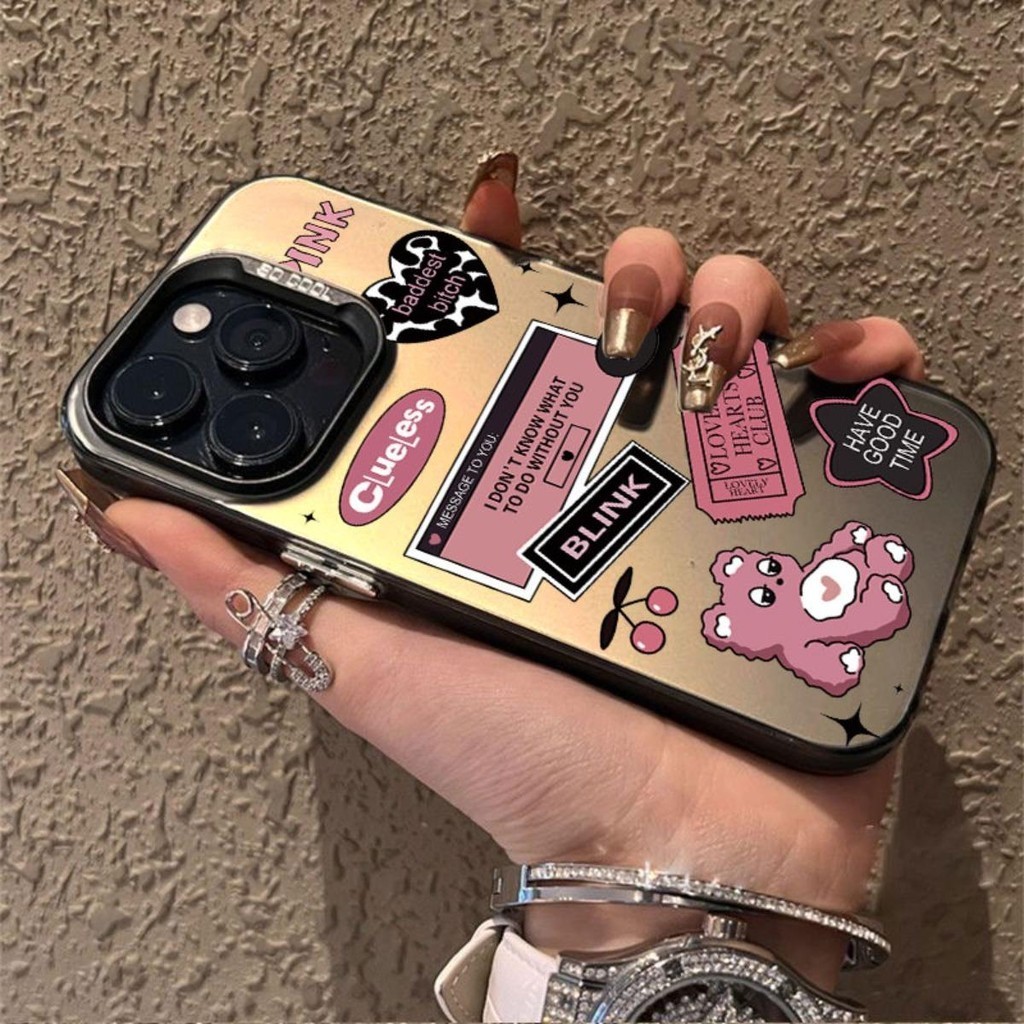 IMD Frosted 2 in 1 Glow Casing for iPhone 15 11 14 13 12 Pro Xs Max XR ...