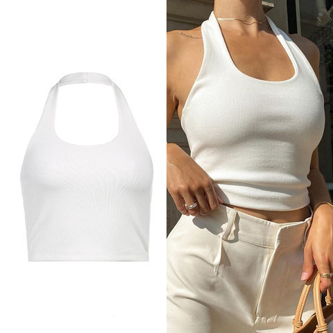 Solid Backless Halter Top【Quick delivery from stock】 | Shopee Philippines