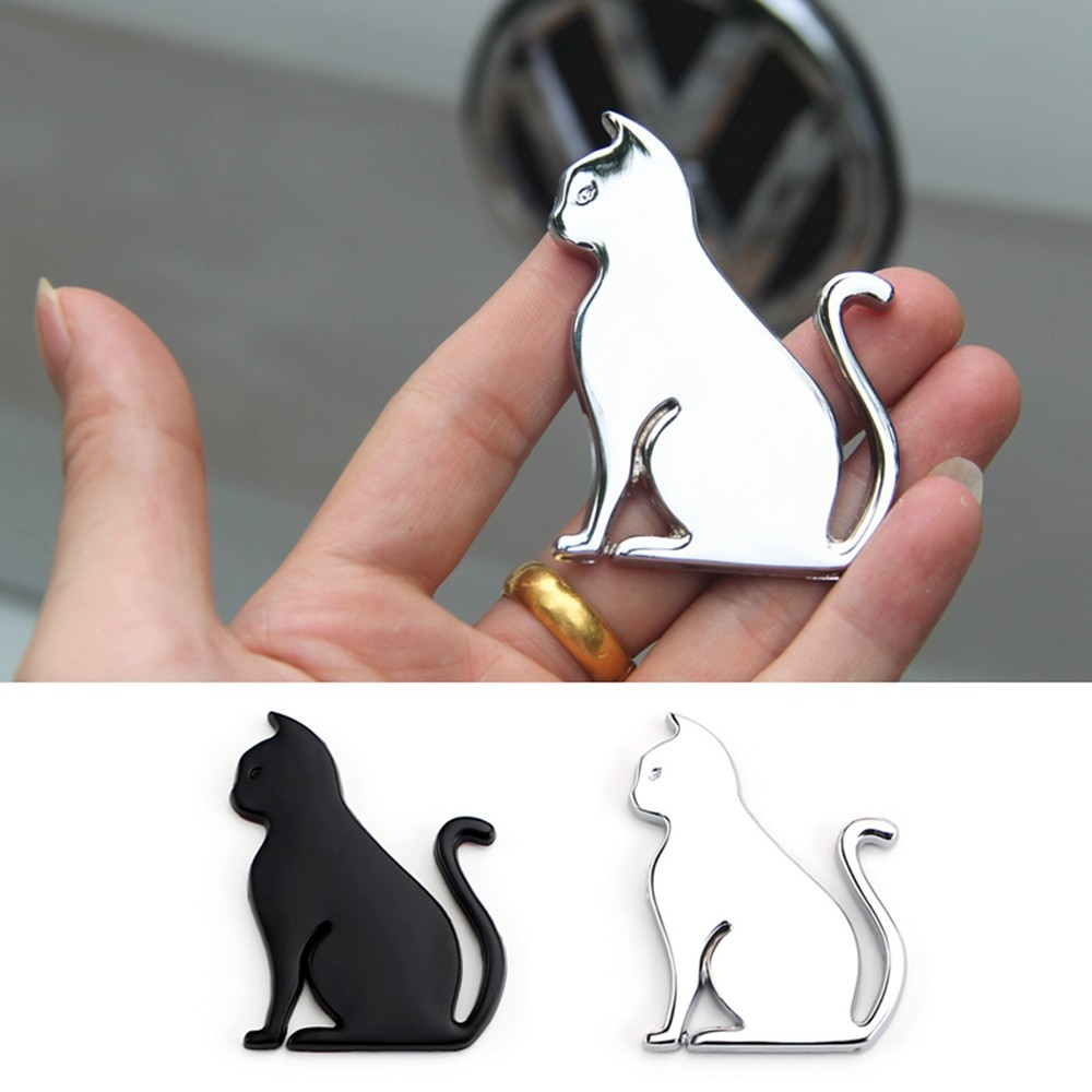 3D Cat Emblem Fitment for All Models Rear Tailgate Trunk Hood Bucking ...