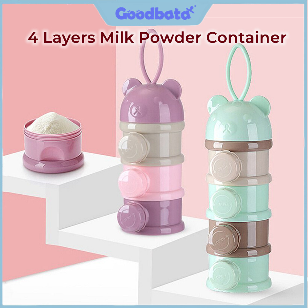 4 Layer Baby Milk Powder Box Formula Dispenser Storage Container Baby ...