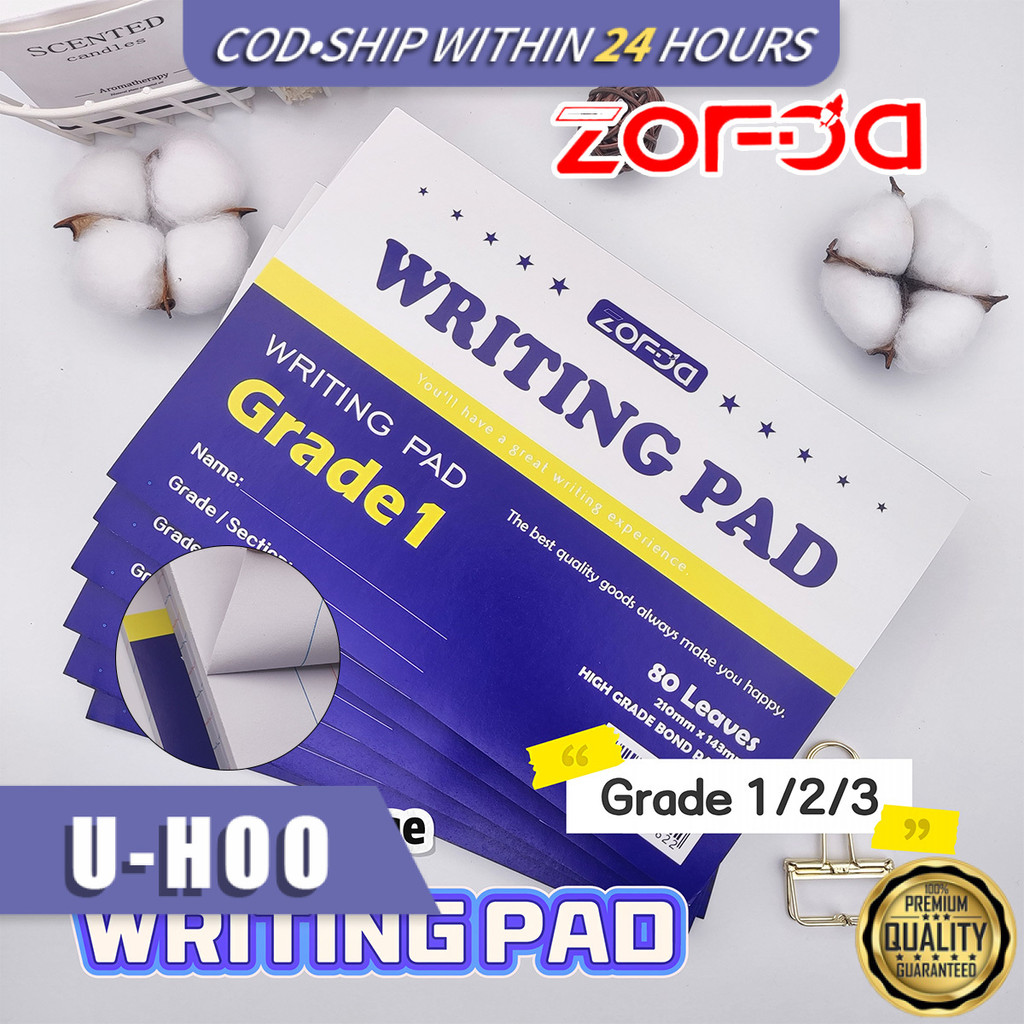 ZOFDA Grade 1-4 Writing Pad Bond Paper 80sheets Intermediate pads ...