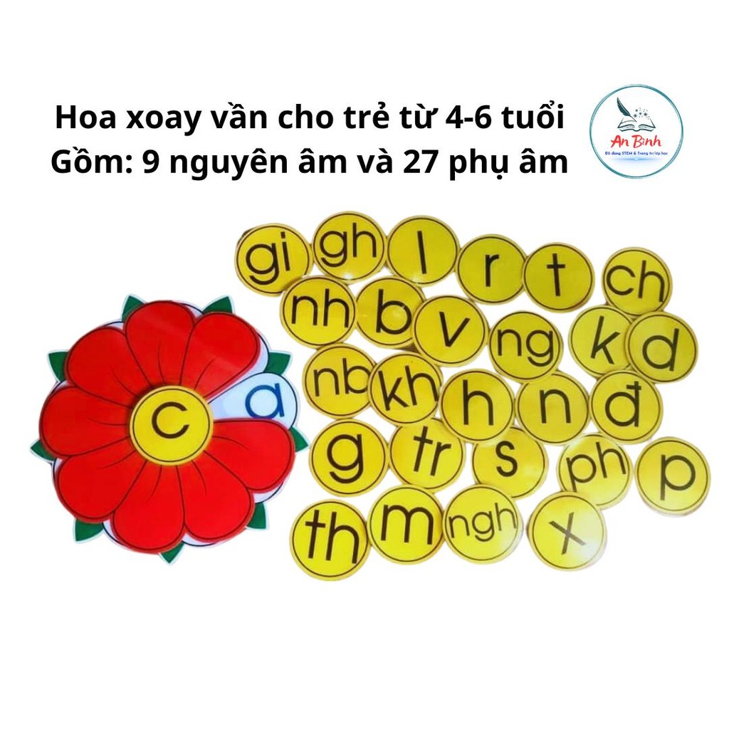 Spinning Flowers Learn to Spell for Children - Vowels and Consonants ...