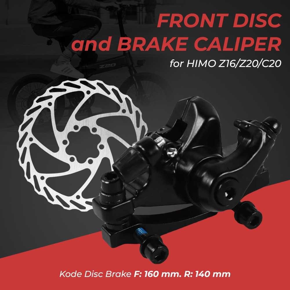 SWEETYSTR HIMO Front Disc + Brake Caliper F160 R140 for HIMO Z16/Z20 ...