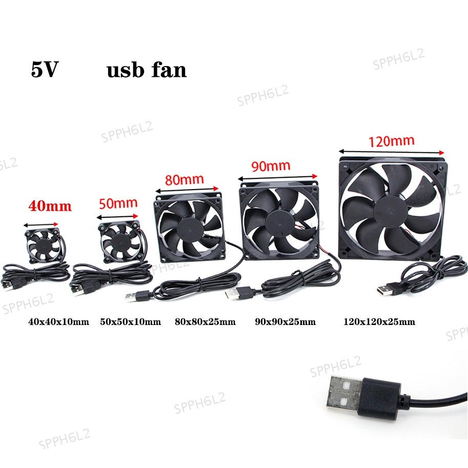 5V USB 4cm 5cm 8cm 9cm 12cm 120x120x25mm 80x80x25mm 5010 9025 male ...