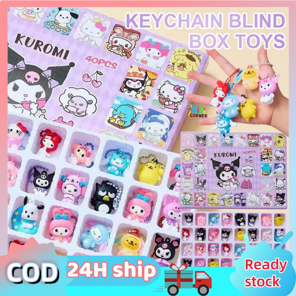 40PCS Sanrio Keychain Blind Box Toys Doll Blind Box Mini Toy Blind Bag ...