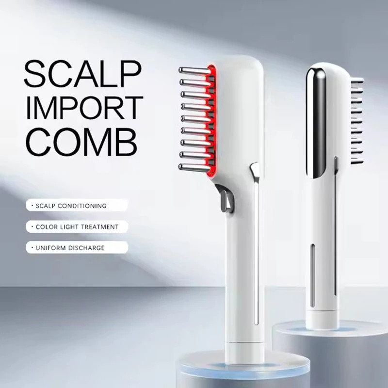LED Red Light Therapy Electric Massage Comb Anti-Hair Loss Head Massage ...