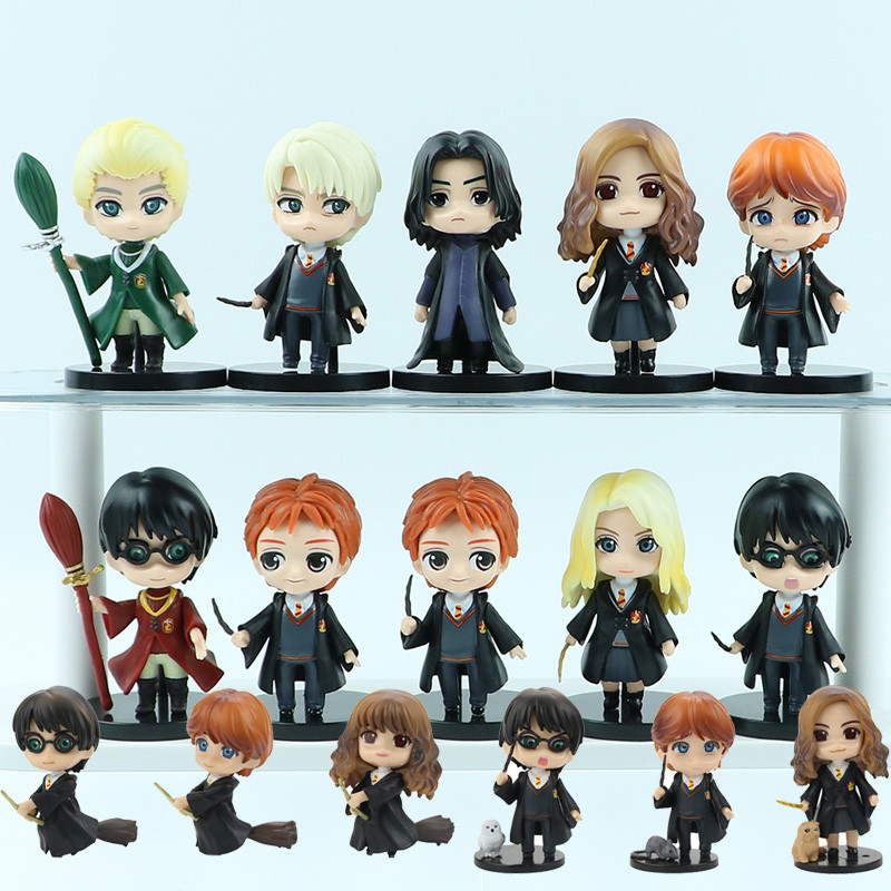Harry Potter Model Set Harry Ron Weasley Hermione Granger Action Figure ...