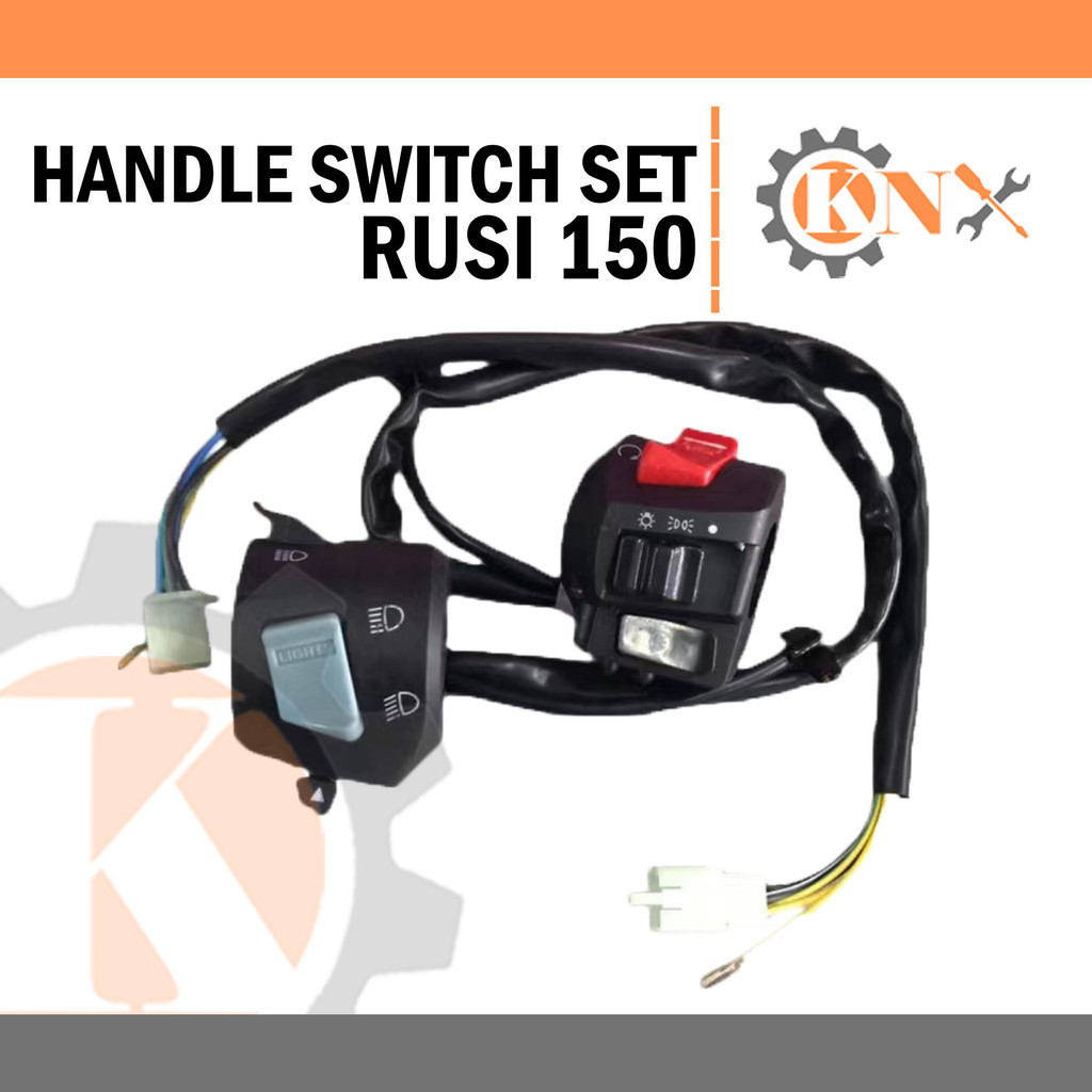 MOTORCYCLE PARTS HANDLE SWITCH ASSY SET FOR RUSI 150 | Shopee Philippines