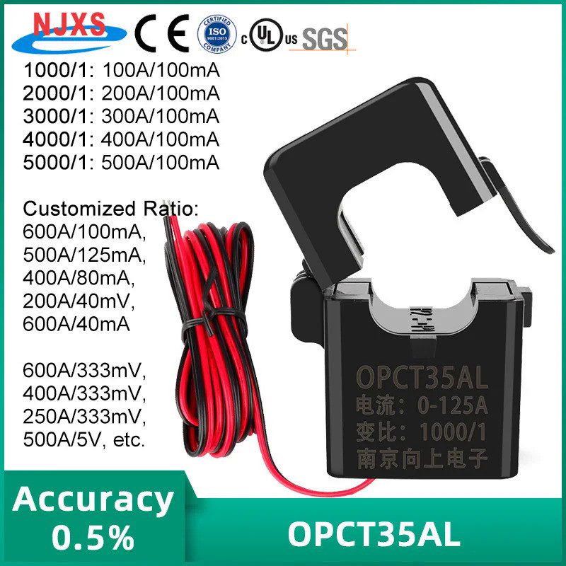 Split Ferrite Core CT AC Current Transformer Factory Open Type 100A ...