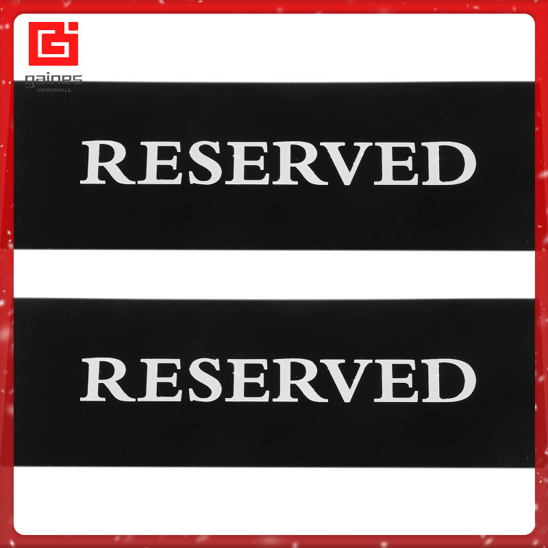 Sign Chairs Acrylic Inverted Triangle Table Card Reservation Signs for ...