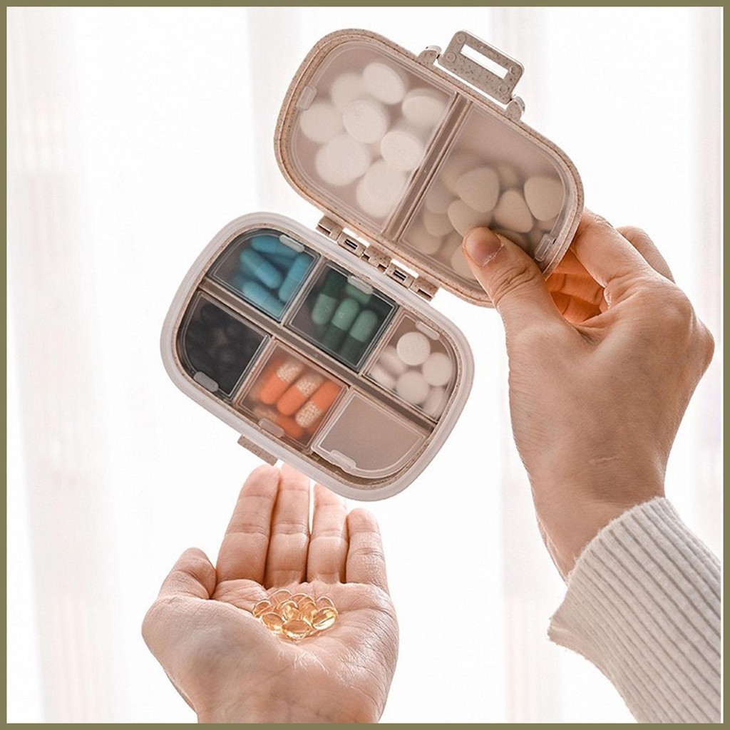 Compartments Pill Dispenser Medicine Dispenser Organizer with ...