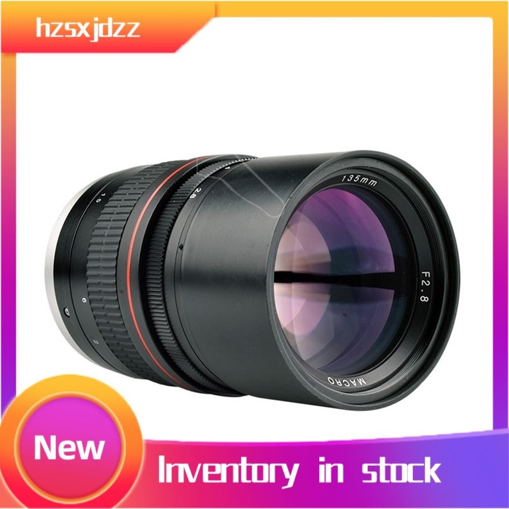 hzsxjdzz 135Mm F2.8 Full Frame Cameras Lens F2.8 Large Aperture Manual Fixed Focus Portrait Lens ...