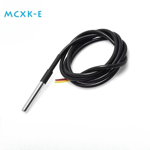 Ds18b20 Stainless Steel Package 1 Meters Waterproof Ds18b20 Temperature Probe Sensor 18b20 