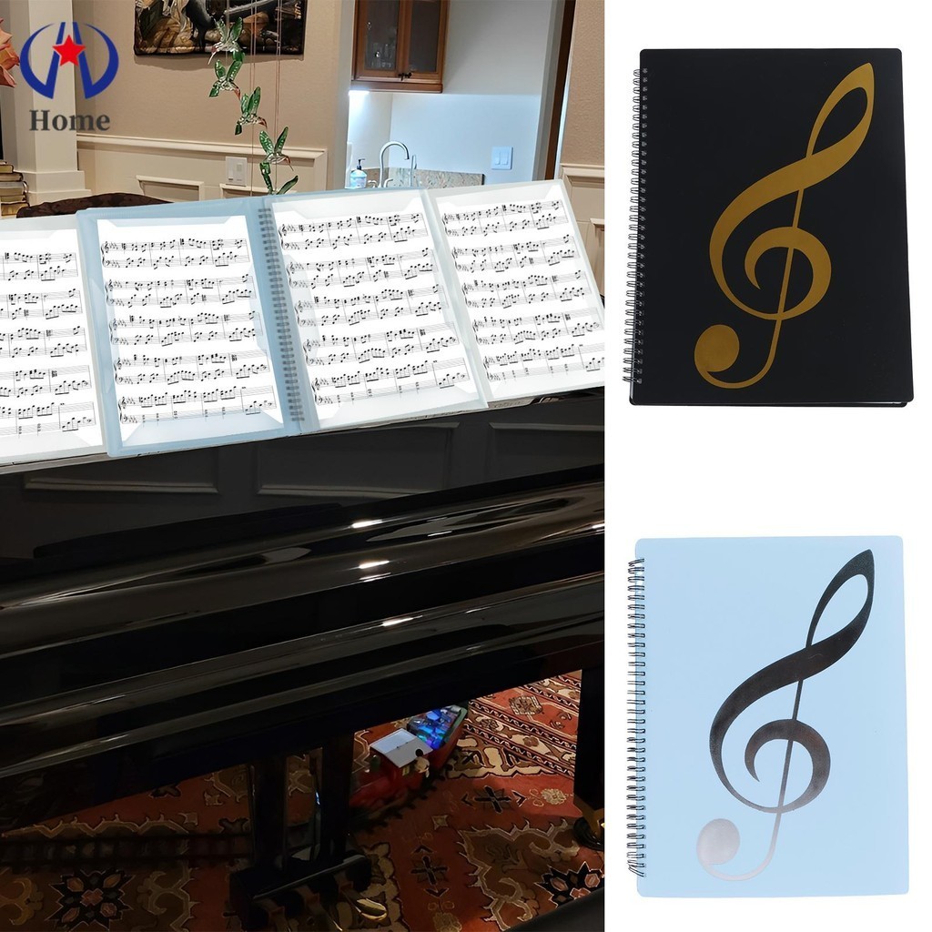 Sheet Music Folder 4 Pages Expand Piano Sheet Music Binder Elegant ...