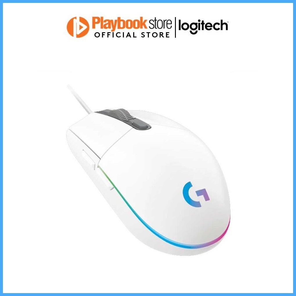 Logitech G102 Light Sync RGB 8 000 Max Dpi 6 Programmable Buttons Gaming Mouse (White) | Shopee ...