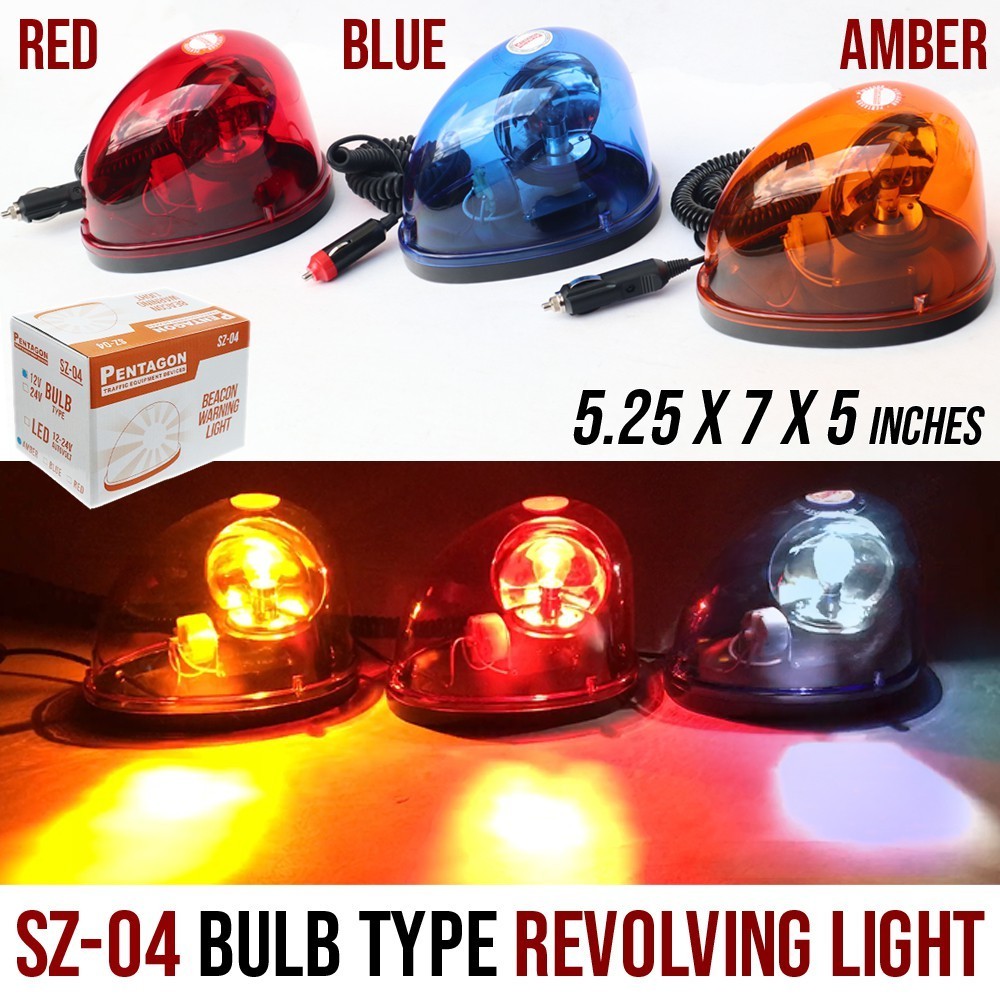 SZ-04 Revolving Bright Emergency Police Ambulance Light Pagong Rotary warning light 12V 24V ...
