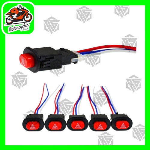 MOTORCYCLE HAZARD SWITCH DOUBLE FLASHER UNIVERSAL [HURRICANE SPEED ...