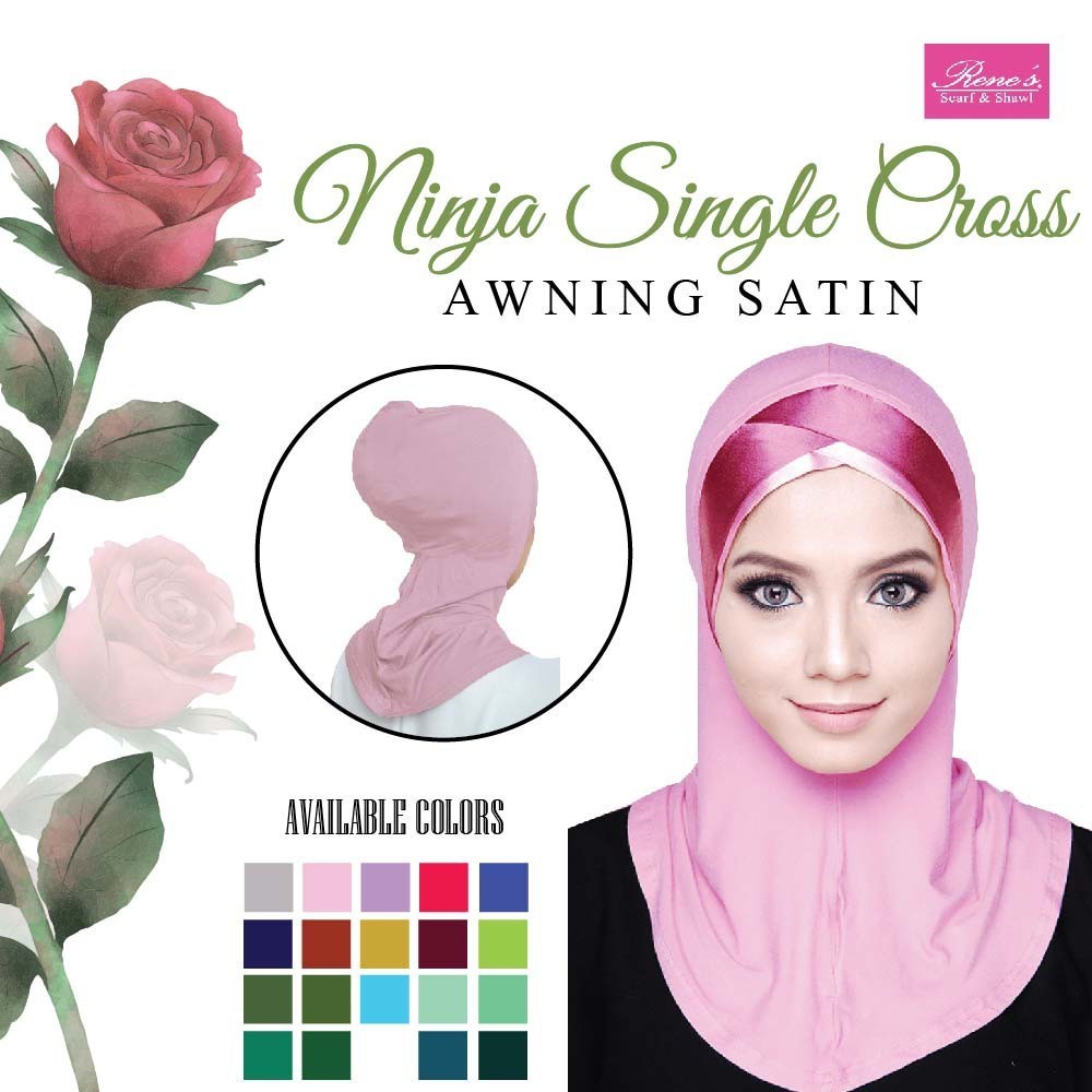 Inner Ninja Single Cross Awning Satin Inner Children's Cross Hood ...