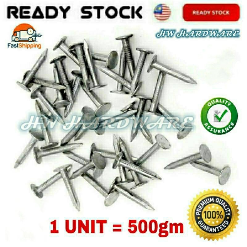 500gm Flat Head Nail UNIT/ Large Head Nail/ Flat Head Nail/ Galvanized ...