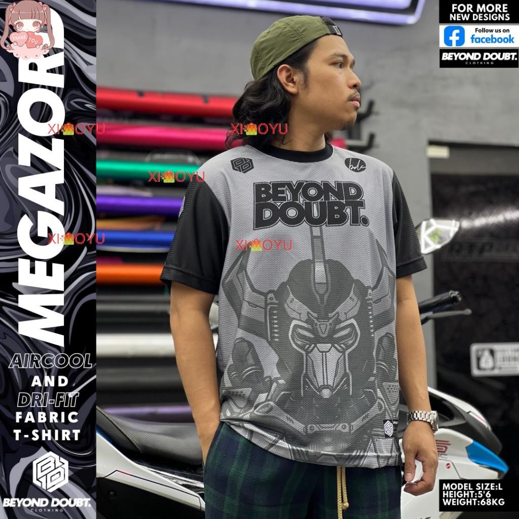 T-SHIRT - "MEGAZORD” Design AIRCOOL & DRIFIT Fabric - BEYOND DOUBT ...