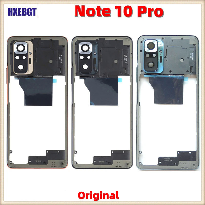 Original Middle Frame For Xiaomi Redmi Note 10 Pro With Camera Glass ...