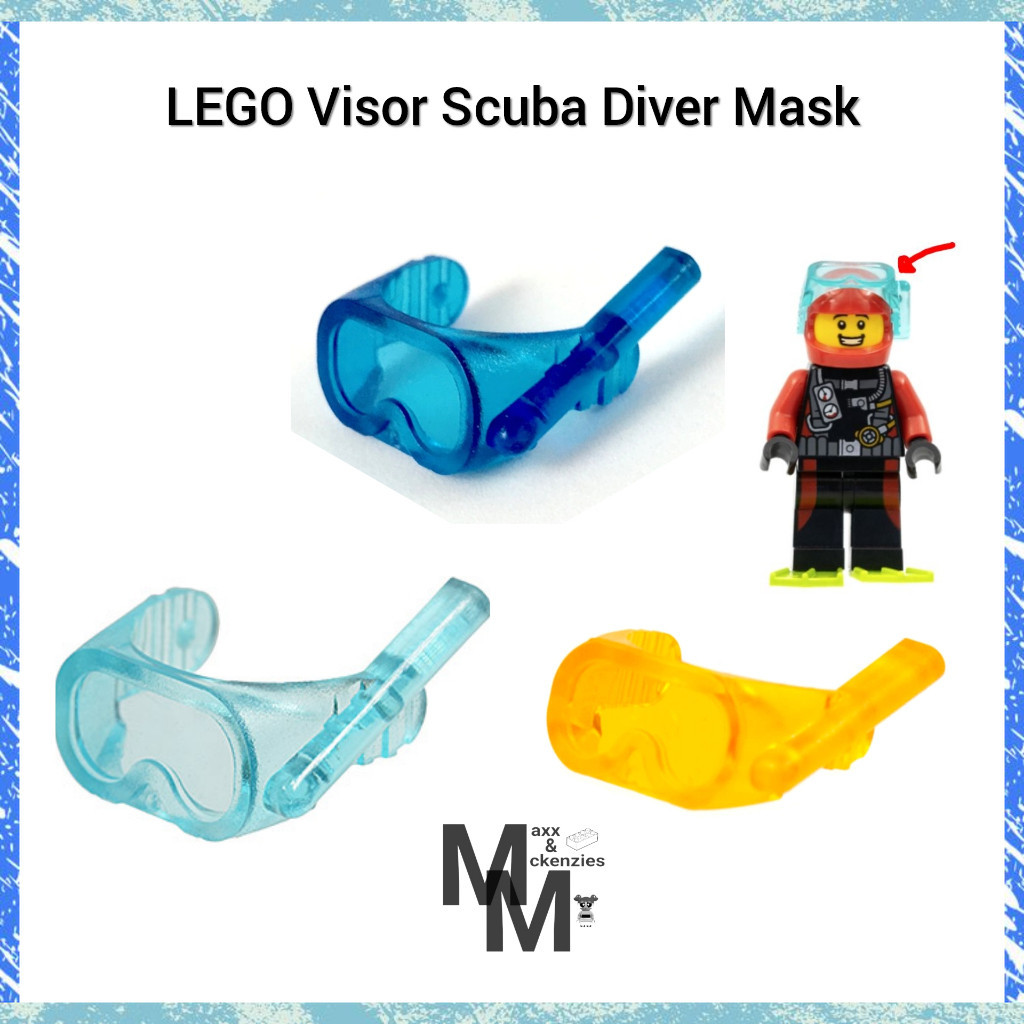 Visor Scuba Diver Mask (30090) LEGO Minifigure Accessory | Shopee ...