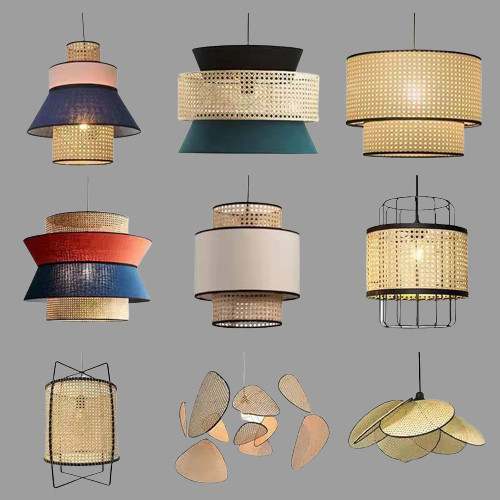 Simple pendant light Japanese drop light Vine chandelier for living ...