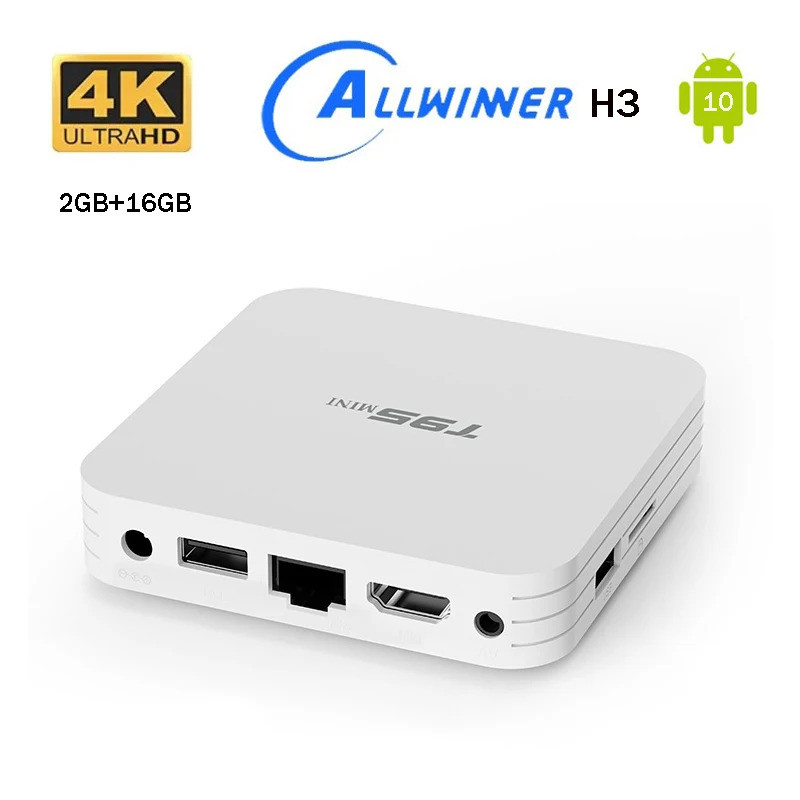 T95 mini Allwinner H3 Android 10 Smart TV Box Wifi 4G HD 4K 3D Ram 2G ...