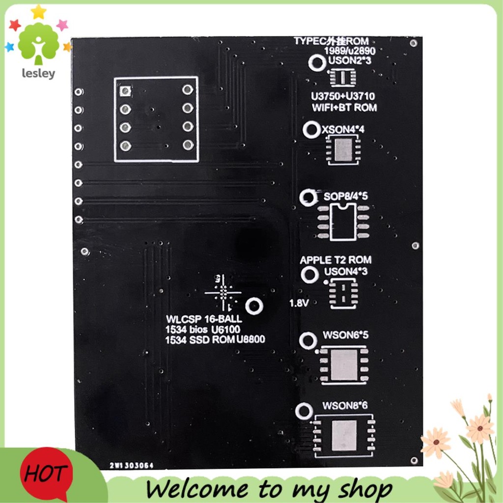 【lesley】T2 Chip Read and Write Bios Socket for Air T2 Ssd Rom Typec Rom ...