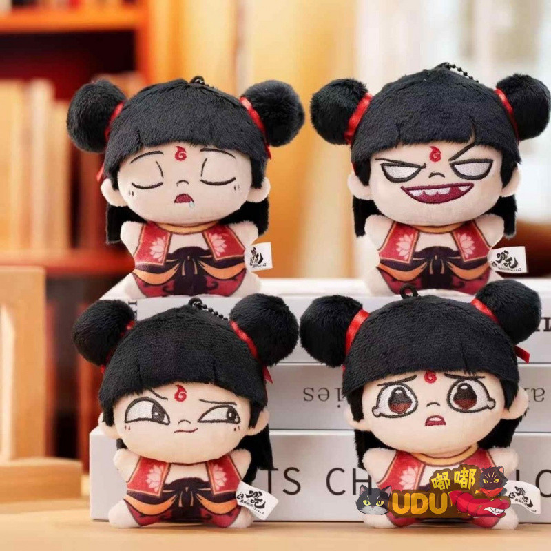 Fun Little Nezha Plush Pendant Bag Ornaments Cartoon Nezha Plush Doll ...