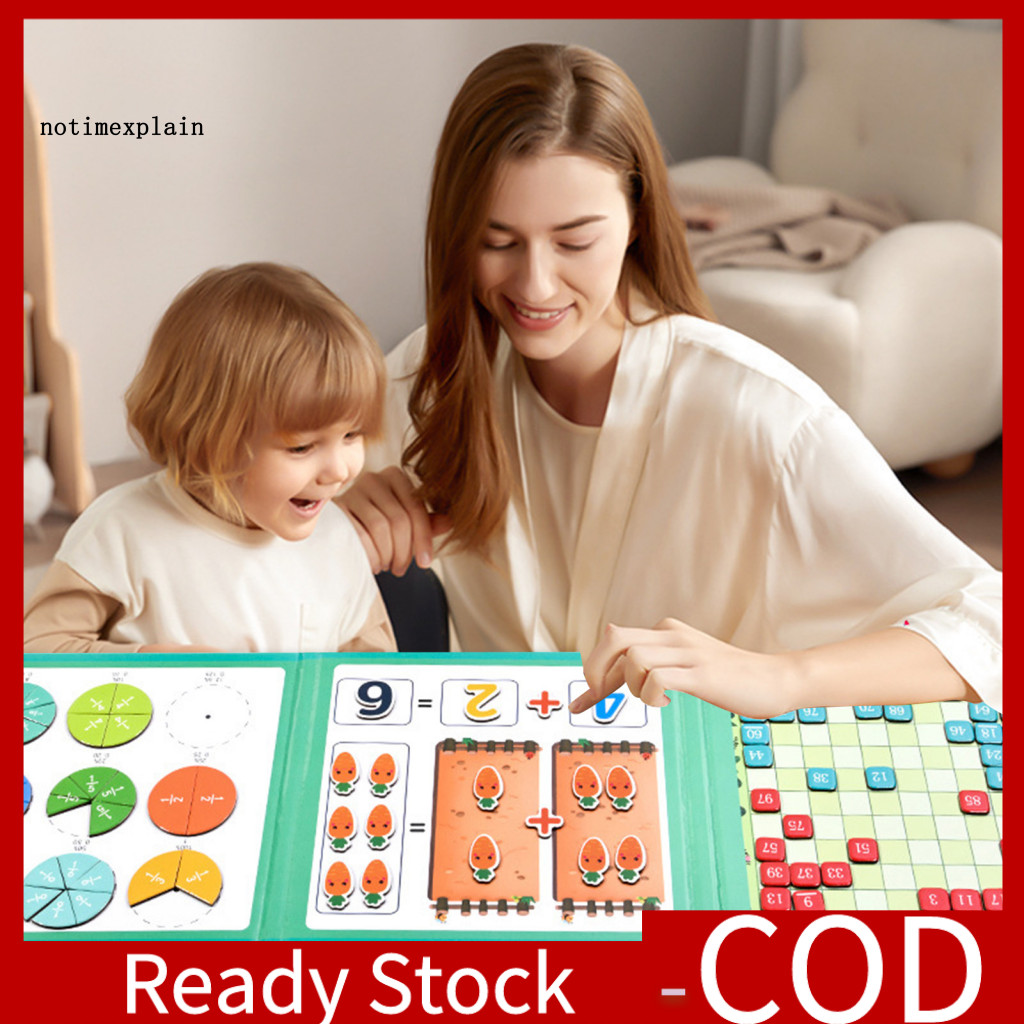 NTA Magnetic Fraction Learning Toy Colorful Fraction Manipulatives Math ...