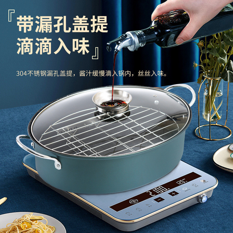 [96%Positive Rate]Multifunctional Household Fish Steamer Oval Large ...