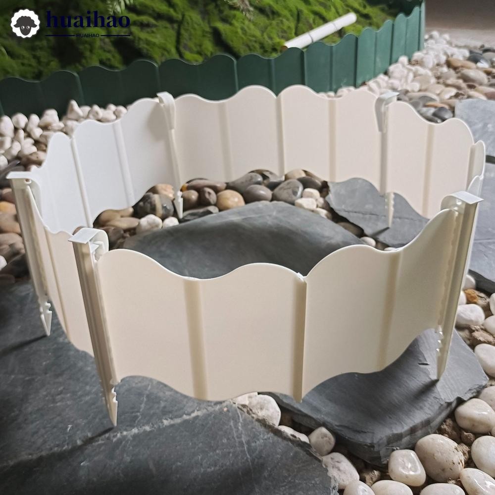 HUAIHAO Fence with Ground Nails Garden Fence Plastic Courtyard ...