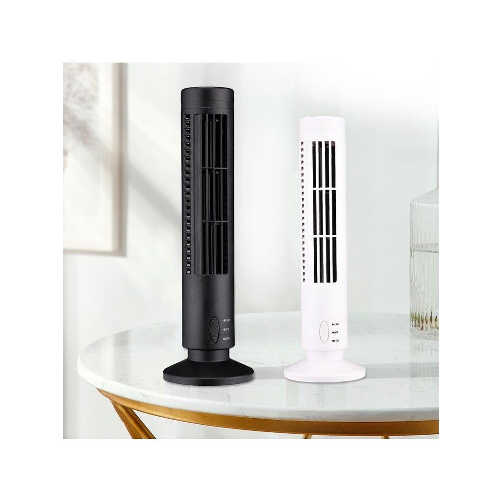 USB Fan Tower Electric Fan USB Tower Fan Standing Air Conditioner Fan ...