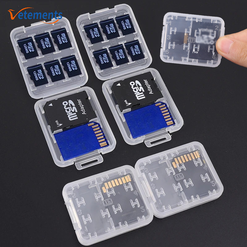 Creative 8 in 1 Big Capacity PP Transparent SIM Card Storage Box Phone ...