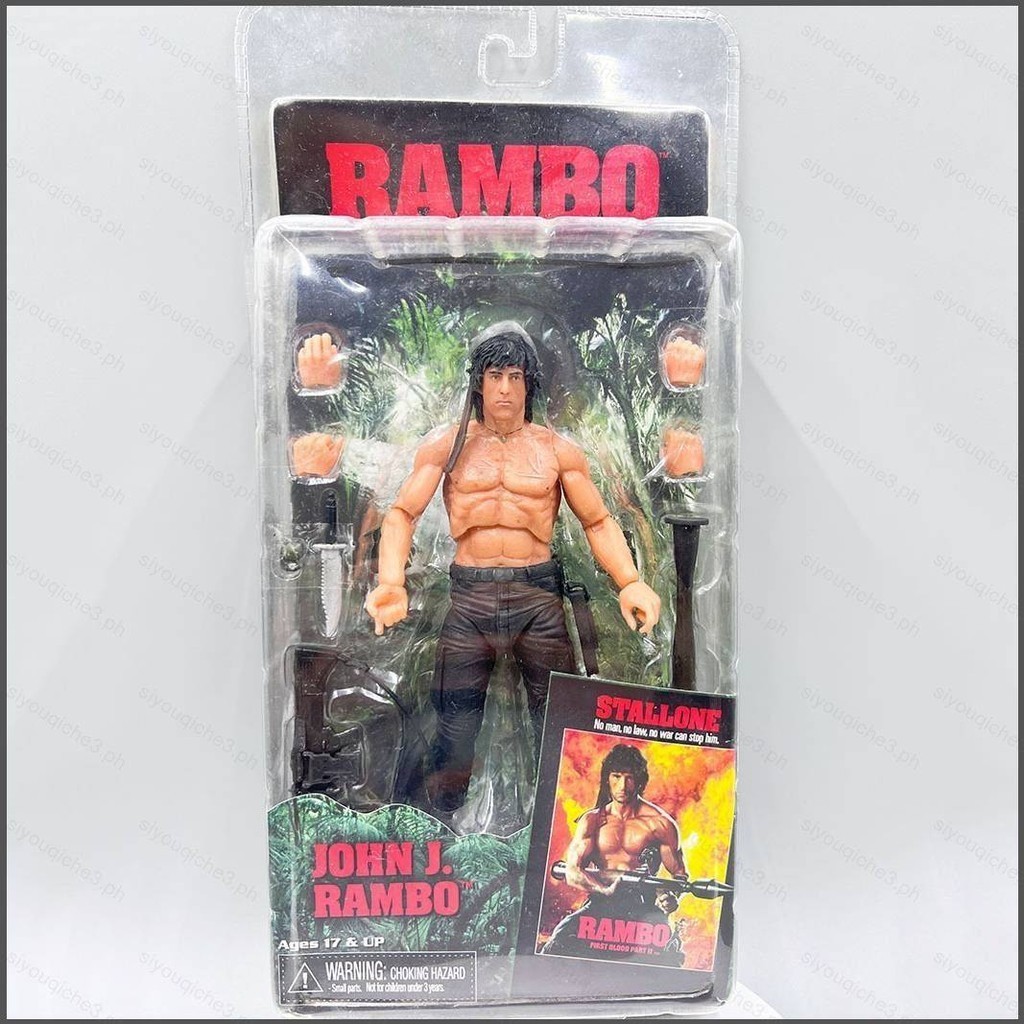 SY3. NECA First Blood John Rambo Action Figure Sylvester Stallone ...