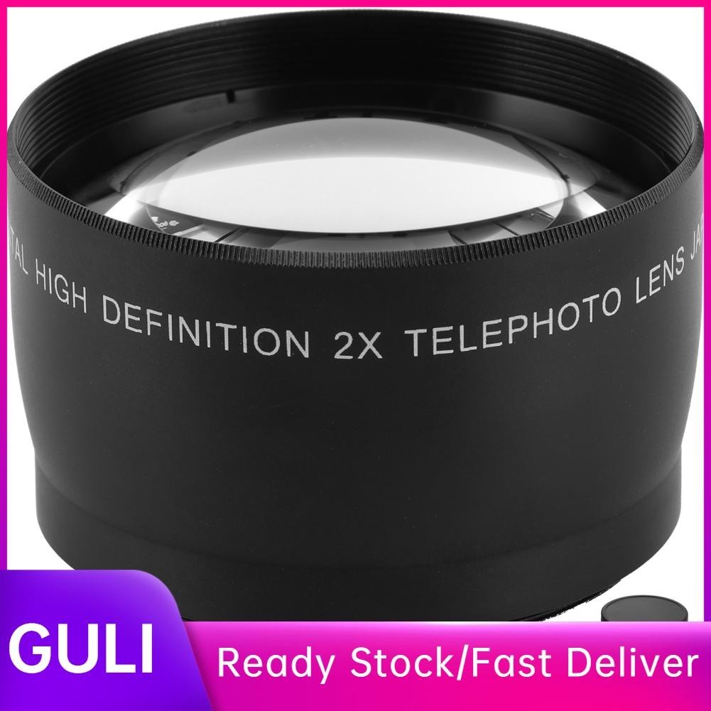 2X Telephoto Lens with Optical Glass for Camera Filter Diameter of 55mm ...